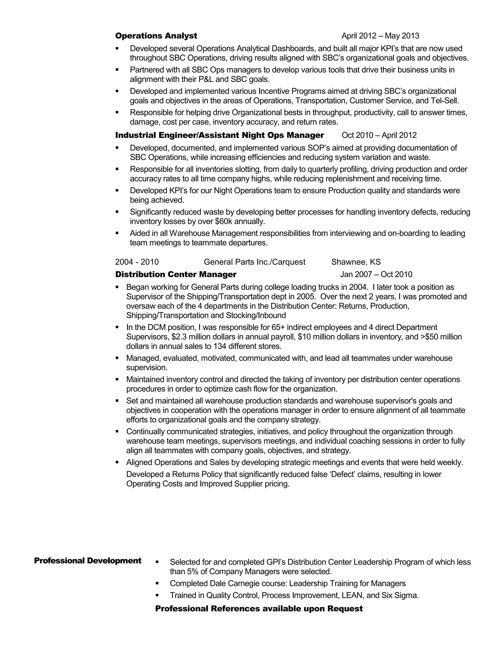 Tyler Fayard Resume | PDF