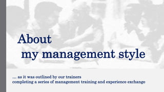 Management style | PPT