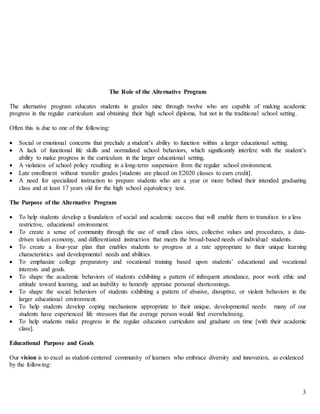 Alternative Handbook [Revised] | DOCX | College Planning | College ...