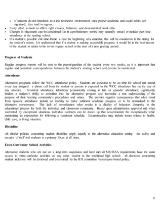 Alternative Handbook [Revised] | DOCX | College Planning | College Education