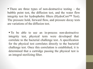 66 membrane filter integrity test | PPTX