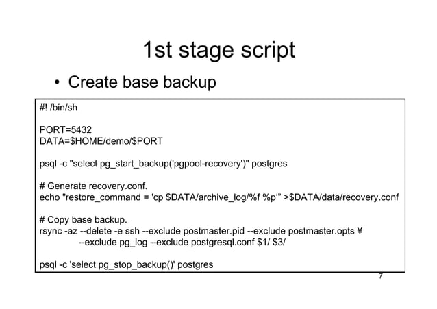 pgpool-II demonstration | PPT