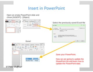 SharePoint Lesson #66: Live Data - List Items in PowerPoint | PPT