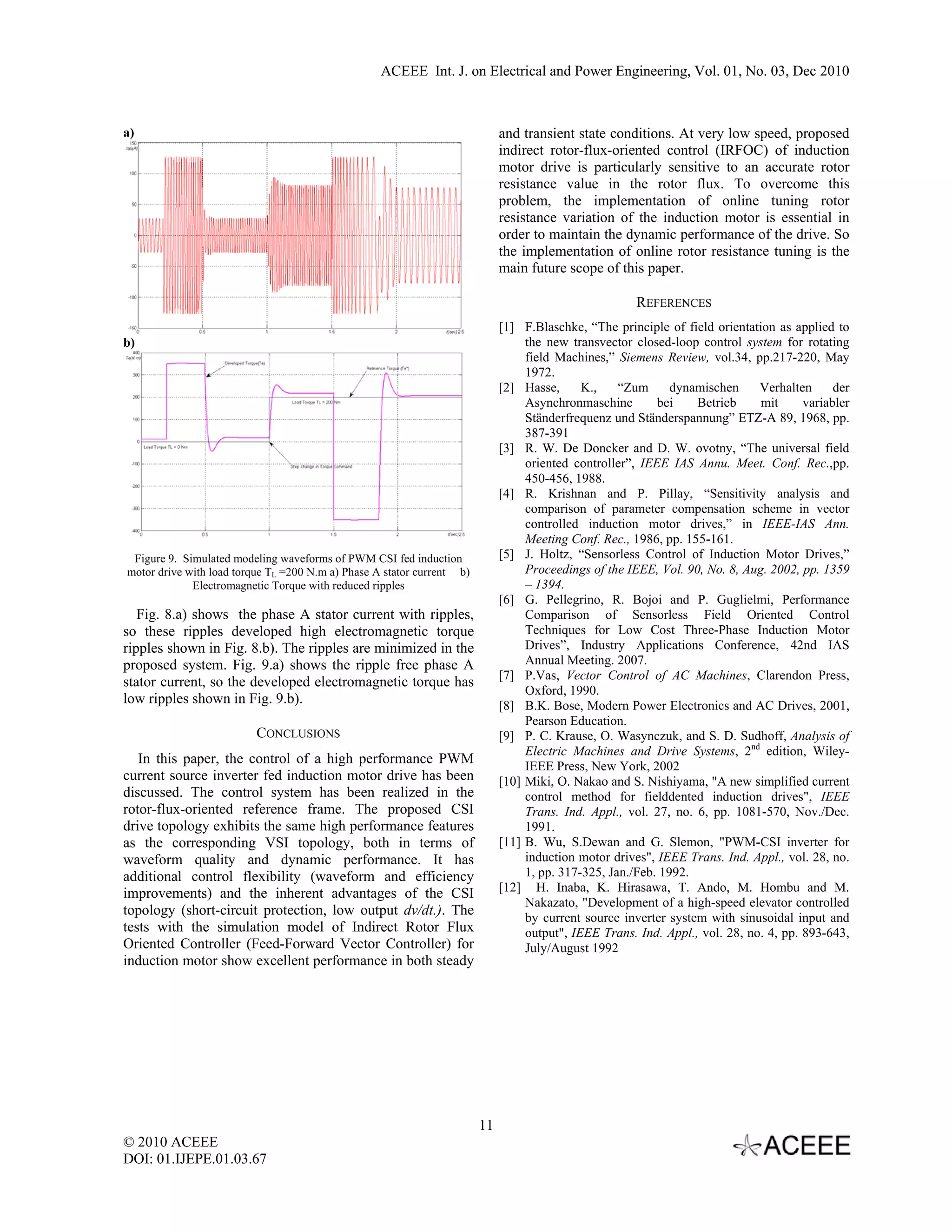 Improved Indirect Rotor Flux Oriented Control Of Pwm Inverter Fed Induction Motor Drives Pdf