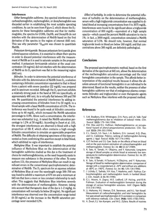 Methehemoglobin | PDF
