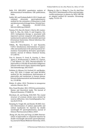 Ion Association Complex Formation for Estimation of Piperacillin | PDF