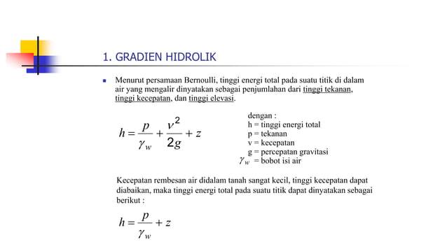 6&7.SLIDE REMBESAN RINGKAS Rembesan air tanah | PPT