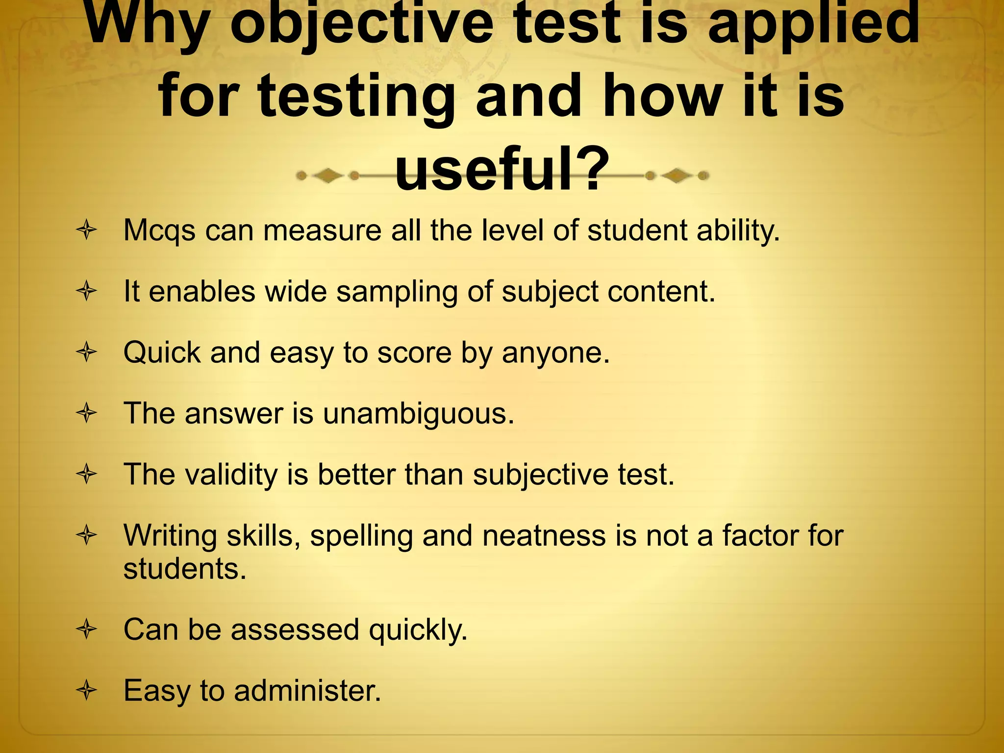 Constructing Objective And Subjective Test Pptx 6646