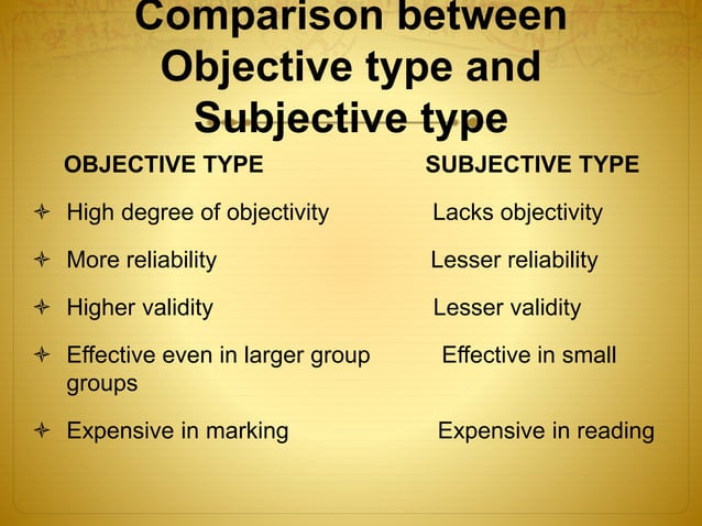 Constructing Objective and Subjective Test | PPTX