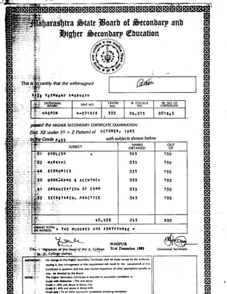 State Board Certificate | PDF