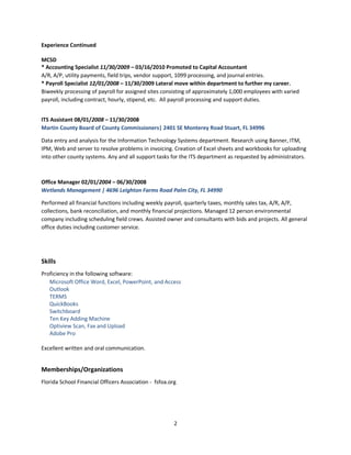 Resume RCI | PDF