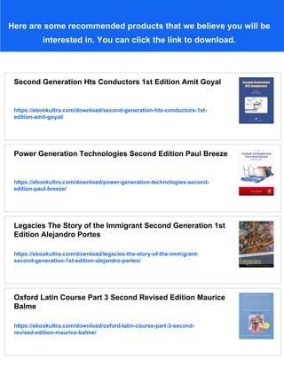 The European second generation compared 1st Edition Maurice Crul | PDF