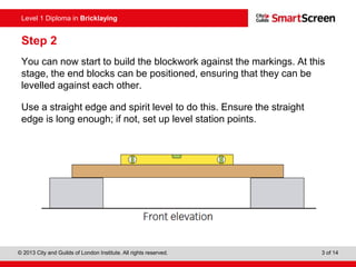 Blocklaying: Step by step | PPTX