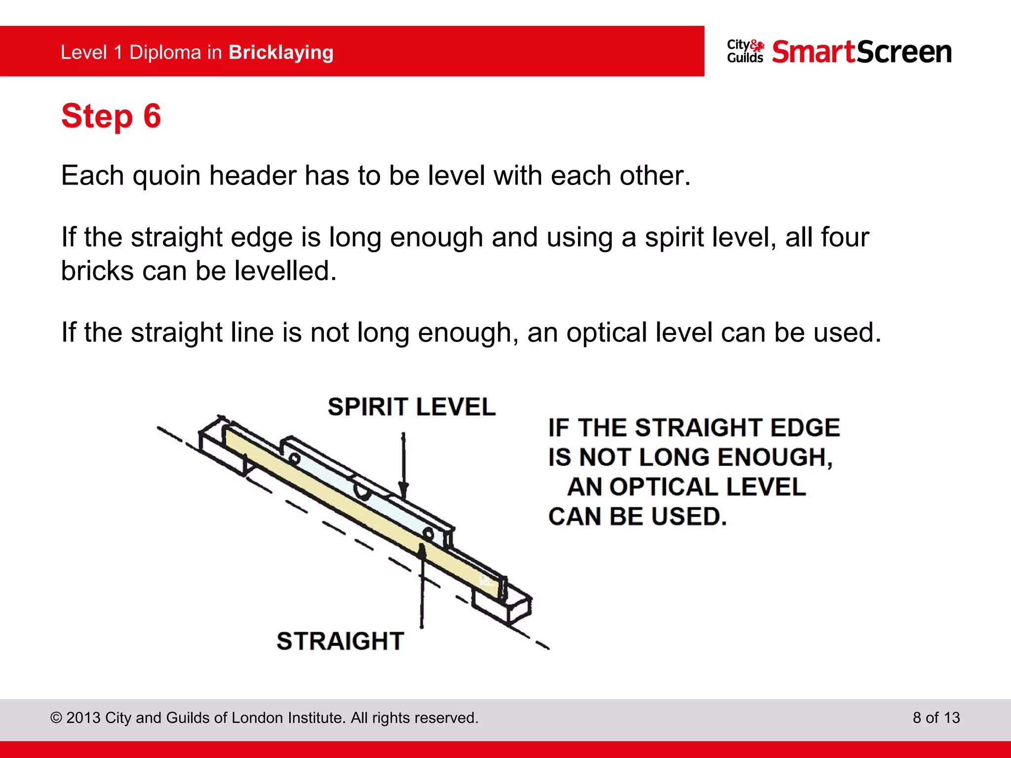 Set Out and Build Masonry Structures | PPT