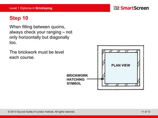 Set Out and Build Masonry Structures | PPT