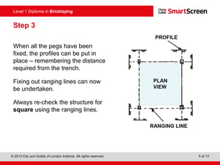 Set Out and Build Masonry Structures | PPT