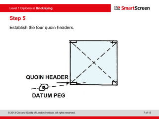 Set Out and Build Masonry Structures | PPT