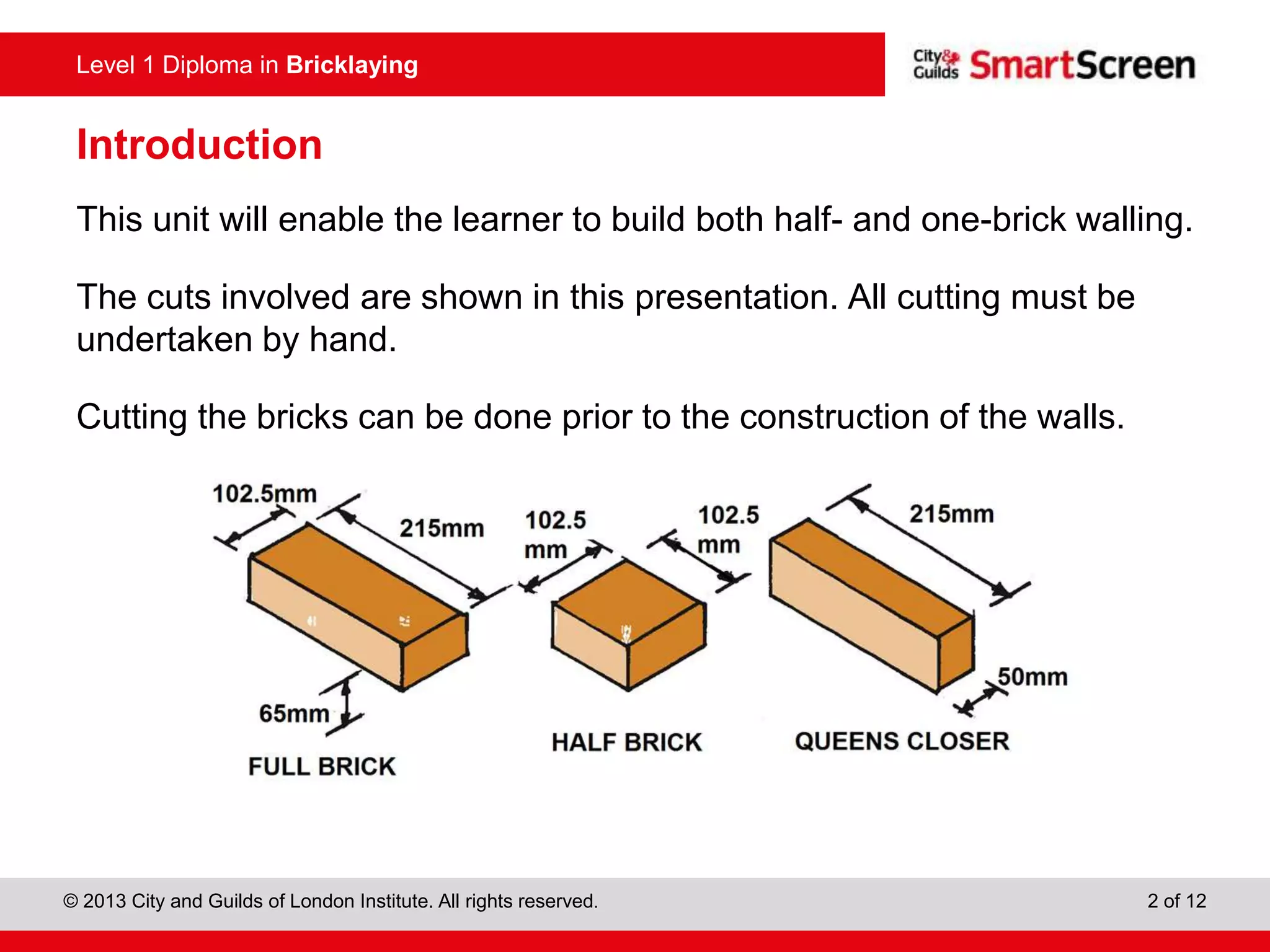 Bricklaying: Step by Step | PPTX