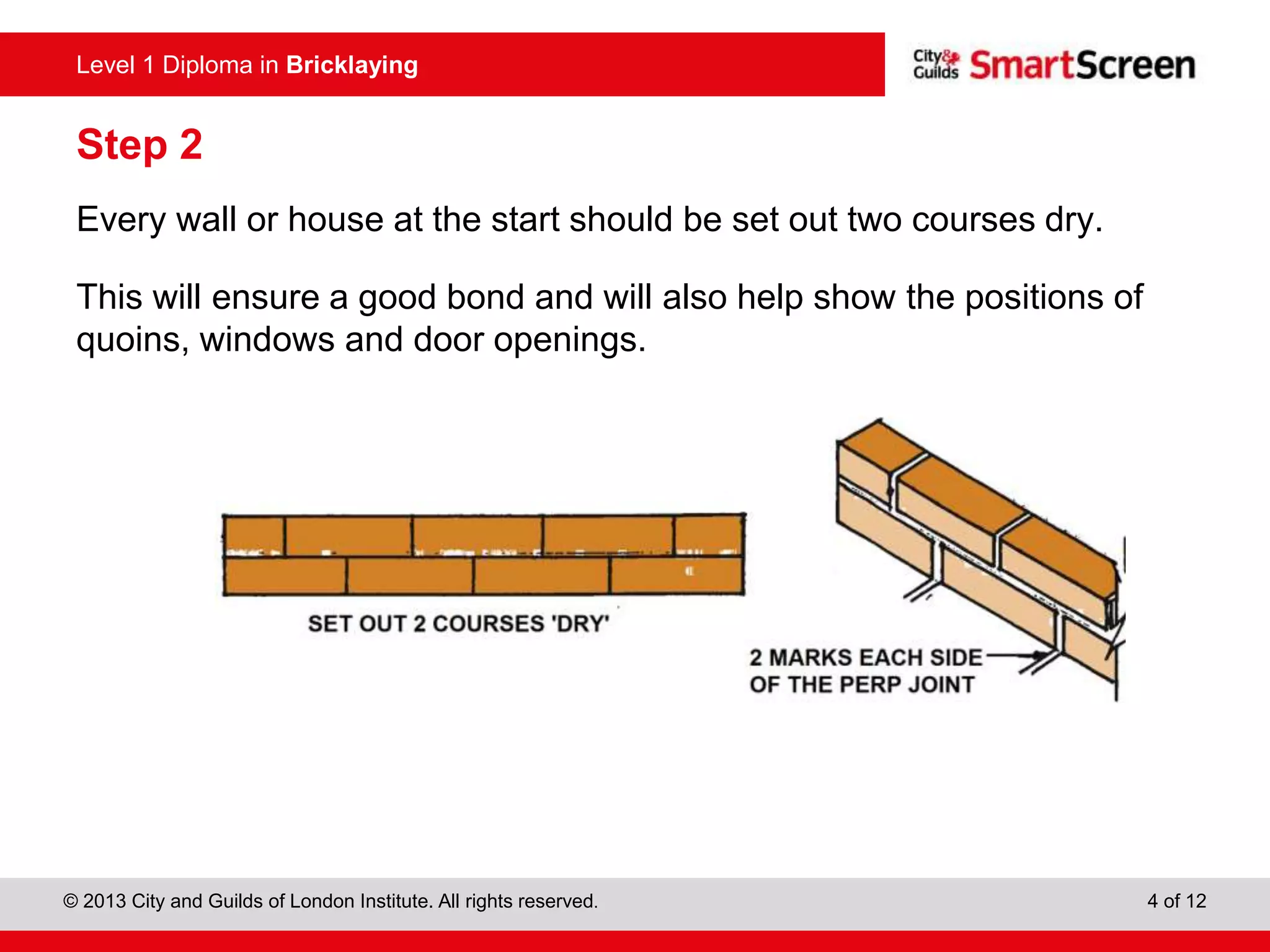 Bricklaying: Step by Step | PPTX