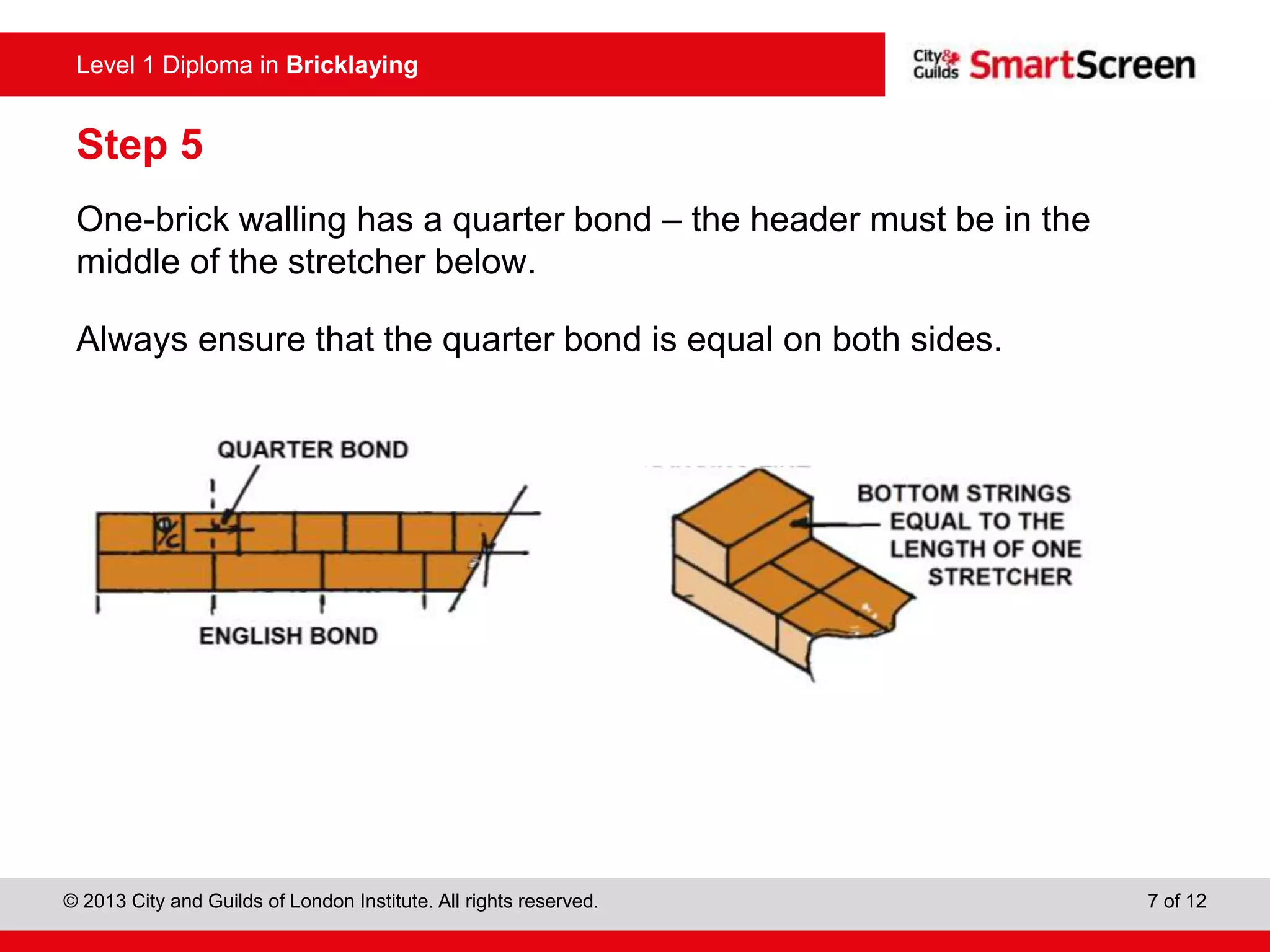 Bricklaying: Step by Step | PPTX