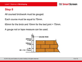 Bricklaying: Step by Step | PPTX