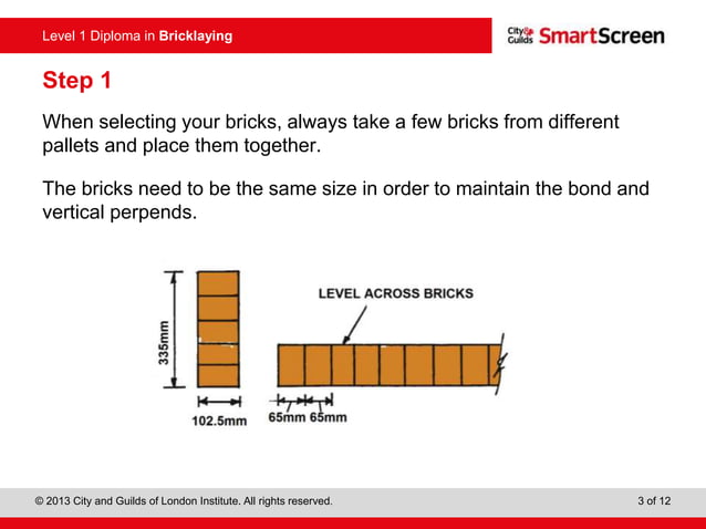 Bricklaying: Step by Step | PPTX | Civil Engineering Industry | Industries
