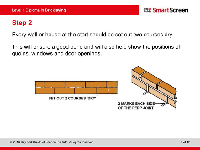 Bricklaying: Step by Step | PPTX | Civil Engineering Industry | Industries
