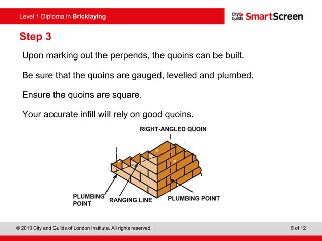 Bricklaying: Step by Step | PPTX | Civil Engineering Industry | Industries