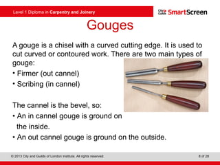 Unit 115: Produce woodworking joints | PPT