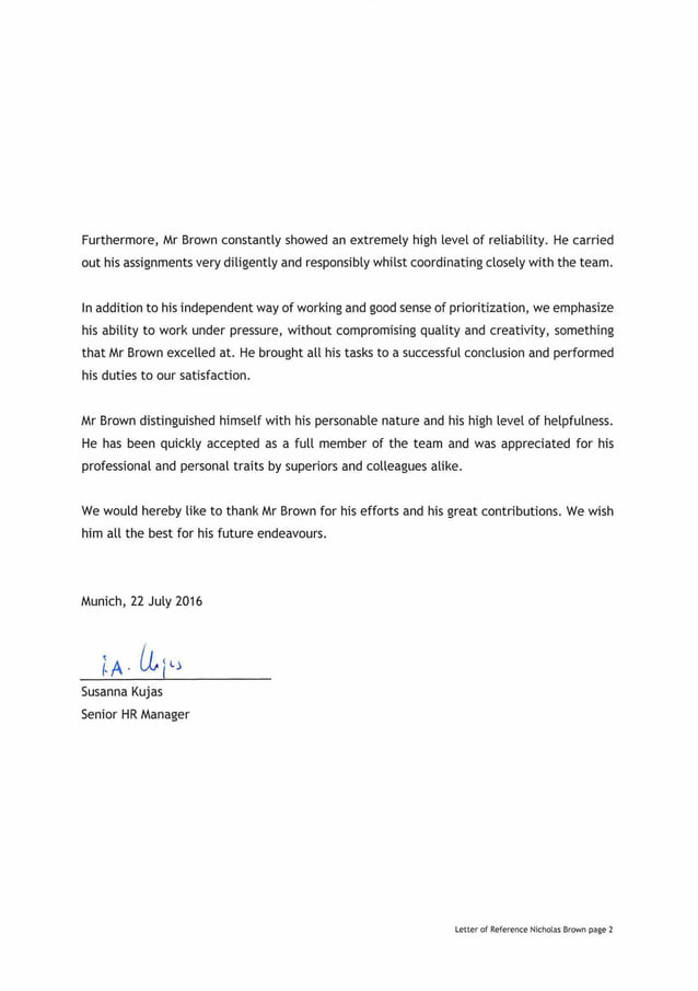 Reference Letter(CNC | PDF