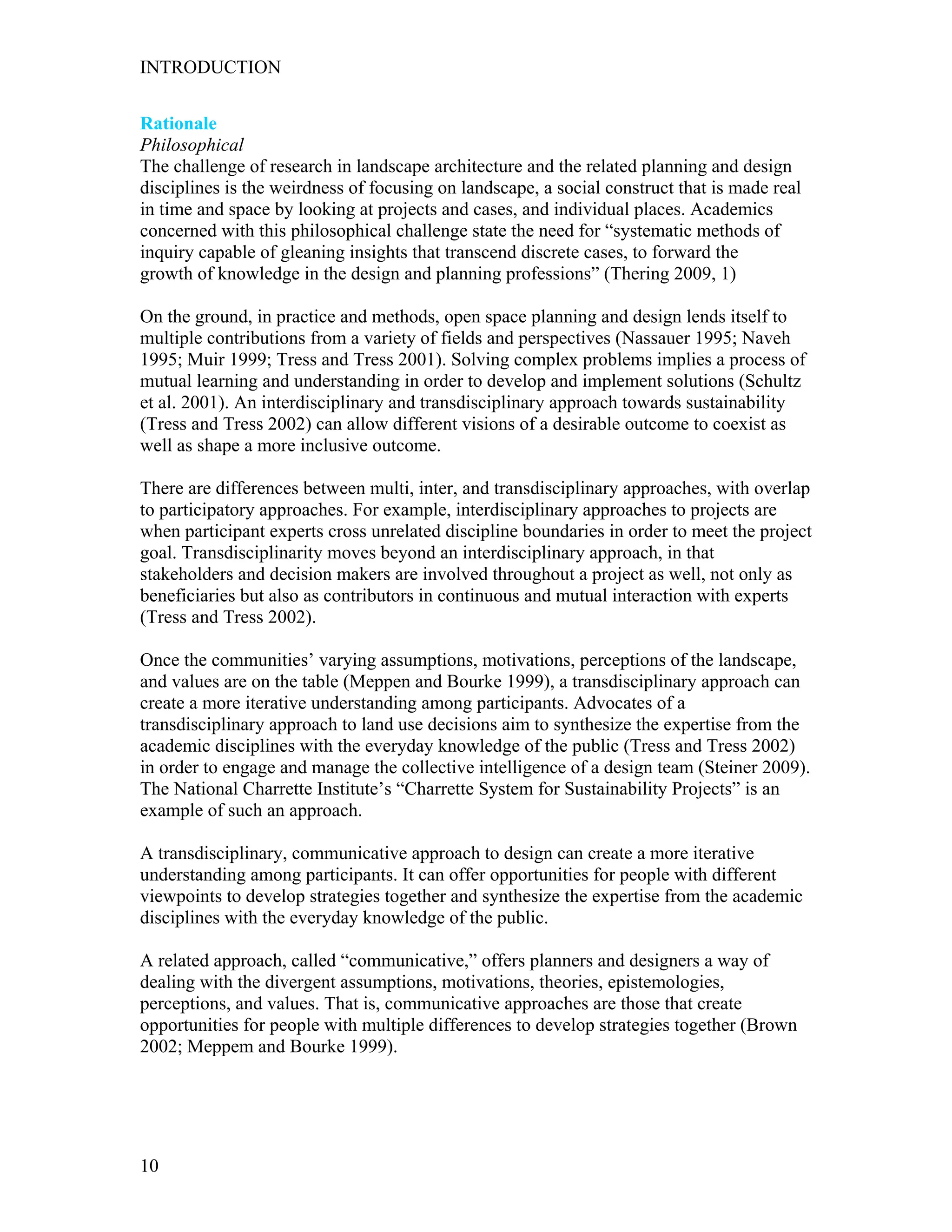 Participation in the Planning and Design of Public Open Space | PDF