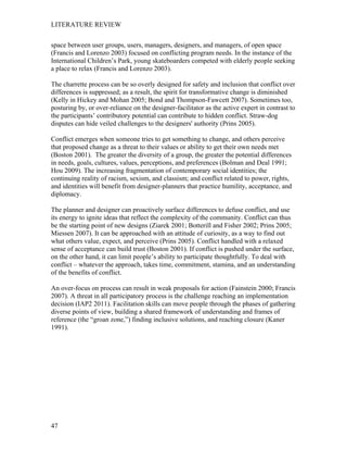 Participation in the Planning and Design of Public Open Space | PDF