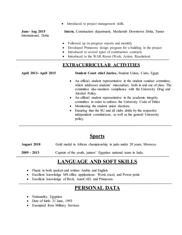 Sherif Adham`s Resume 1 | DOCX
