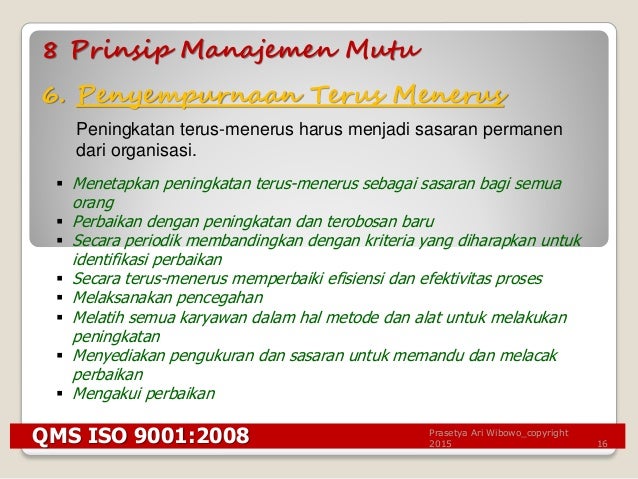 Contoh sasaran mutu iso 9001 - netparis