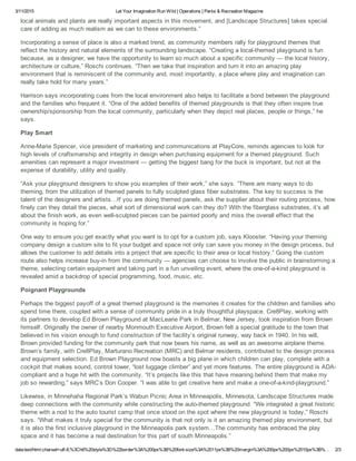 Let Your Imagination Run Wild _ Operations _ Parks & Recreation Magazine | PDF