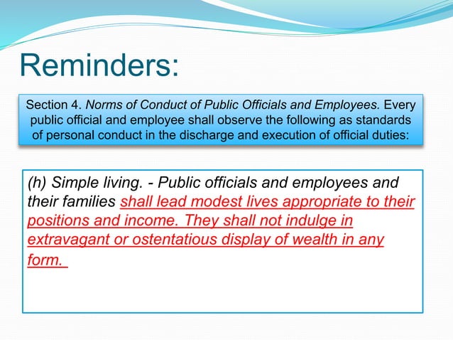 RA 6713 Code of Ethical Standards for Public Officials and Employees in ...