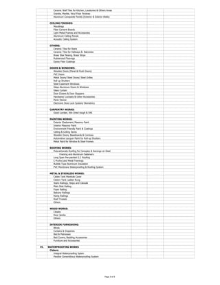 67140868 materials-checklist-for-construction-projects | PDF