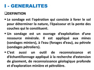 cours de sondage dans les industries miniere: le forage | PDF