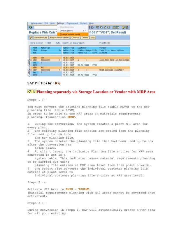 6714600 sap-production-planning-table | PDF