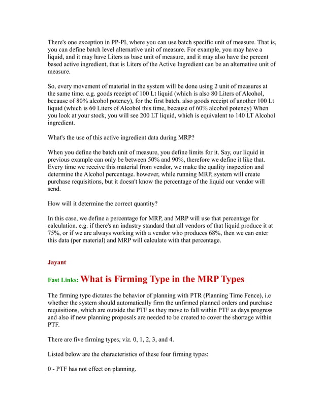 6714600 sap-production-planning-table | PDF