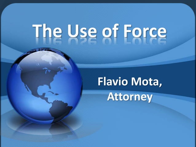 THE USE OF FORCE POWERPOINT | PPTX