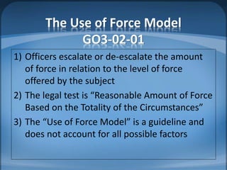 THE USE OF FORCE POWERPOINT | PPTX