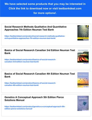 Basics of Social Research Qualitative and Quantitative Approaches ...