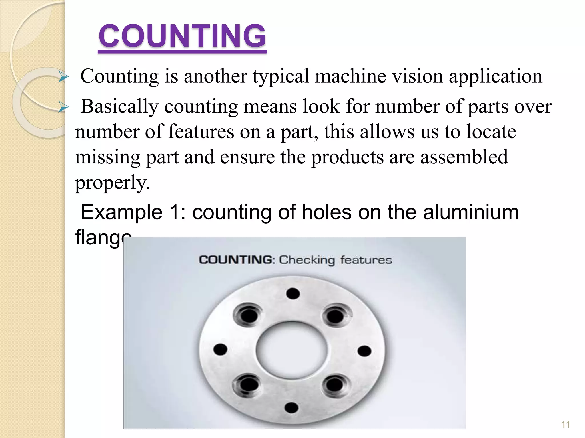 INDUSTRIAL APPLICATION OF MACHINE VISION ppt mrng finl | PPTX