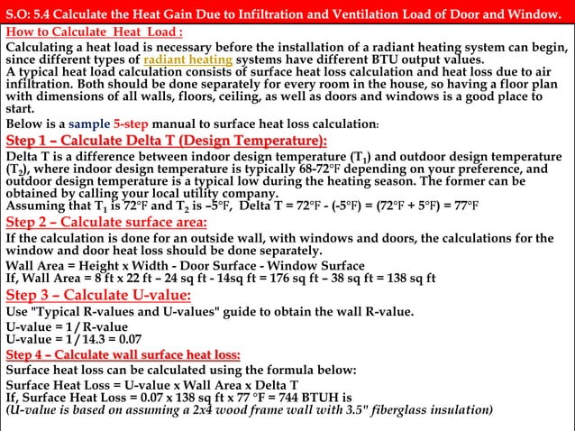 67243 cooling and heating & calculation | PPTX | Civil Engineering ...