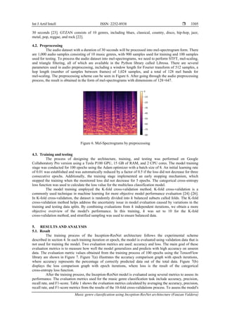 Music genre classification using Inception-ResNet architecture | PDF