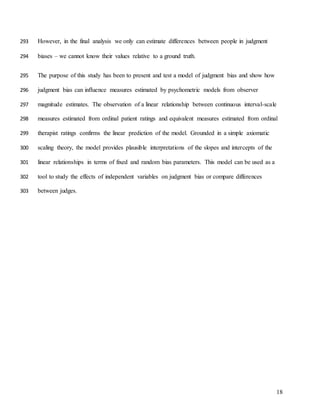 Comparison of therapist to patient judgment bias in low vision | DOCX ...