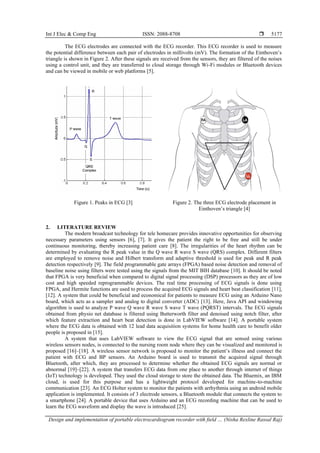 Design and implementation of portable electrocardiogram recorder with field programmable gate ...