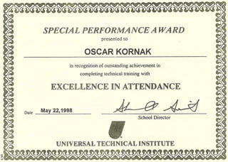 Special Performance Award | PDF