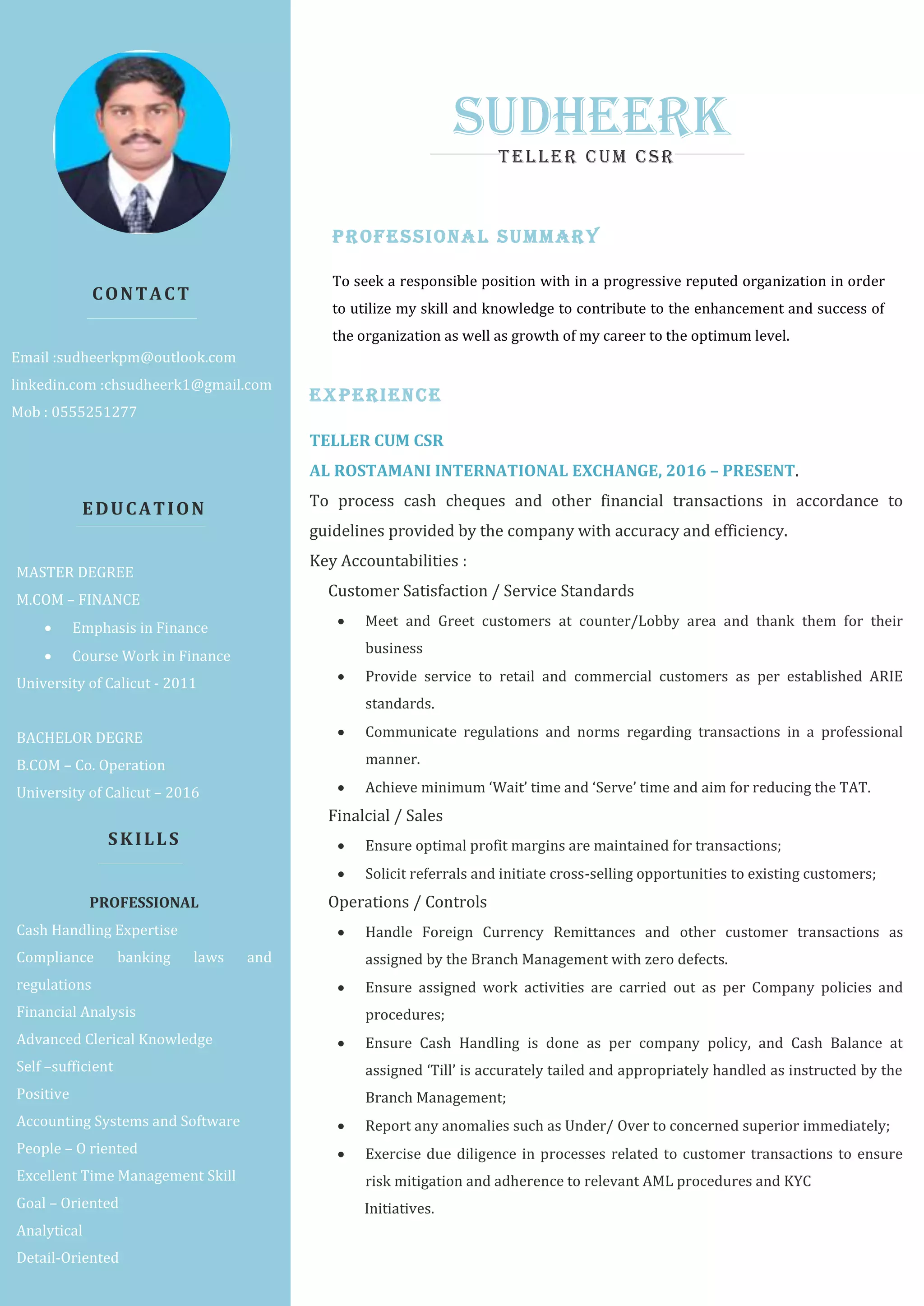 sudheer cv | PDF